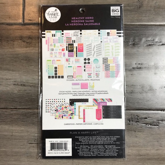 Me & My Big Ideas | Accessories | The Happy Planner Girl Healthy Hero ...